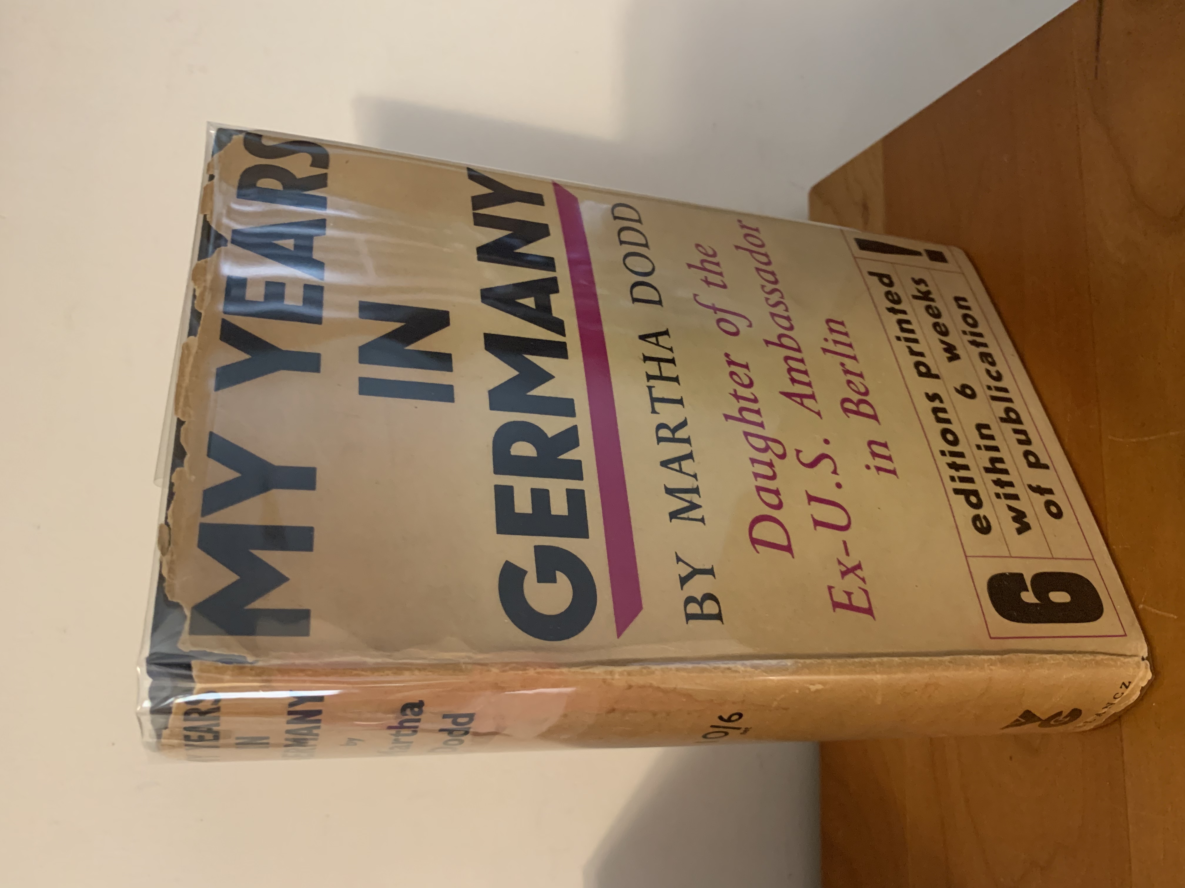 My Years In Germany Martha Dodd 1930s,Memoir,World War II | Barnebys