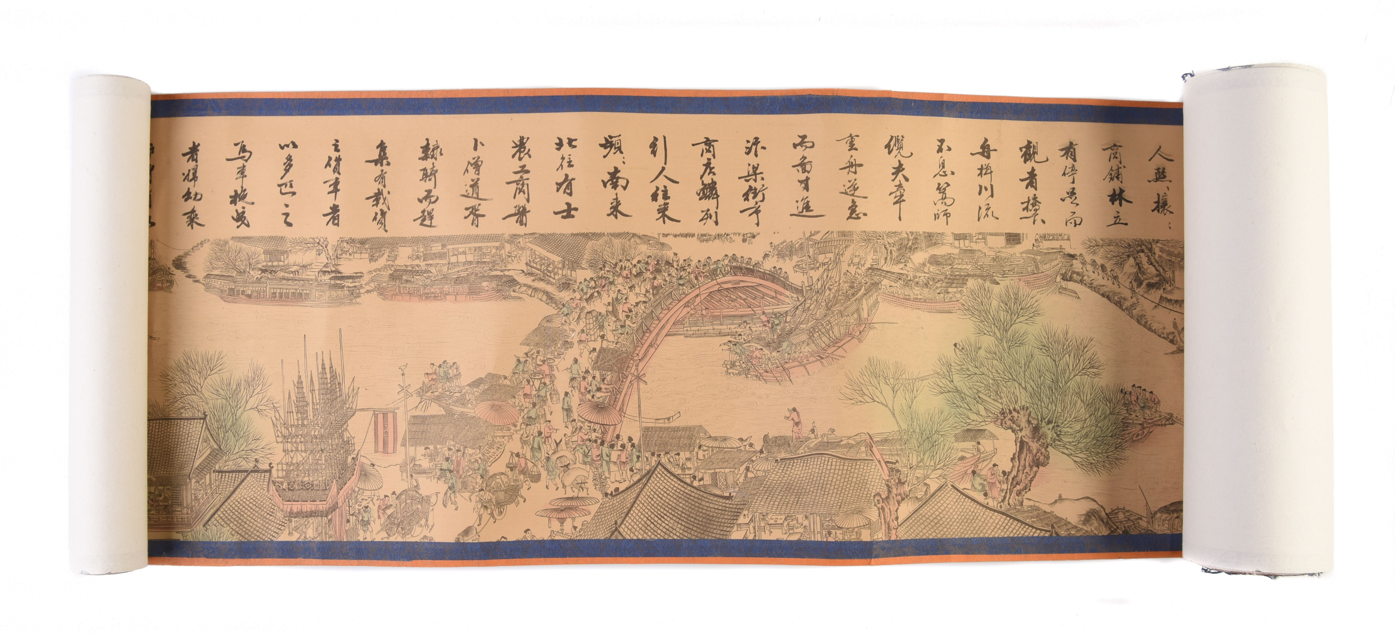 Qingming Shanghe tu [Going Upriver during the Qingming Festival] ZHANG ...