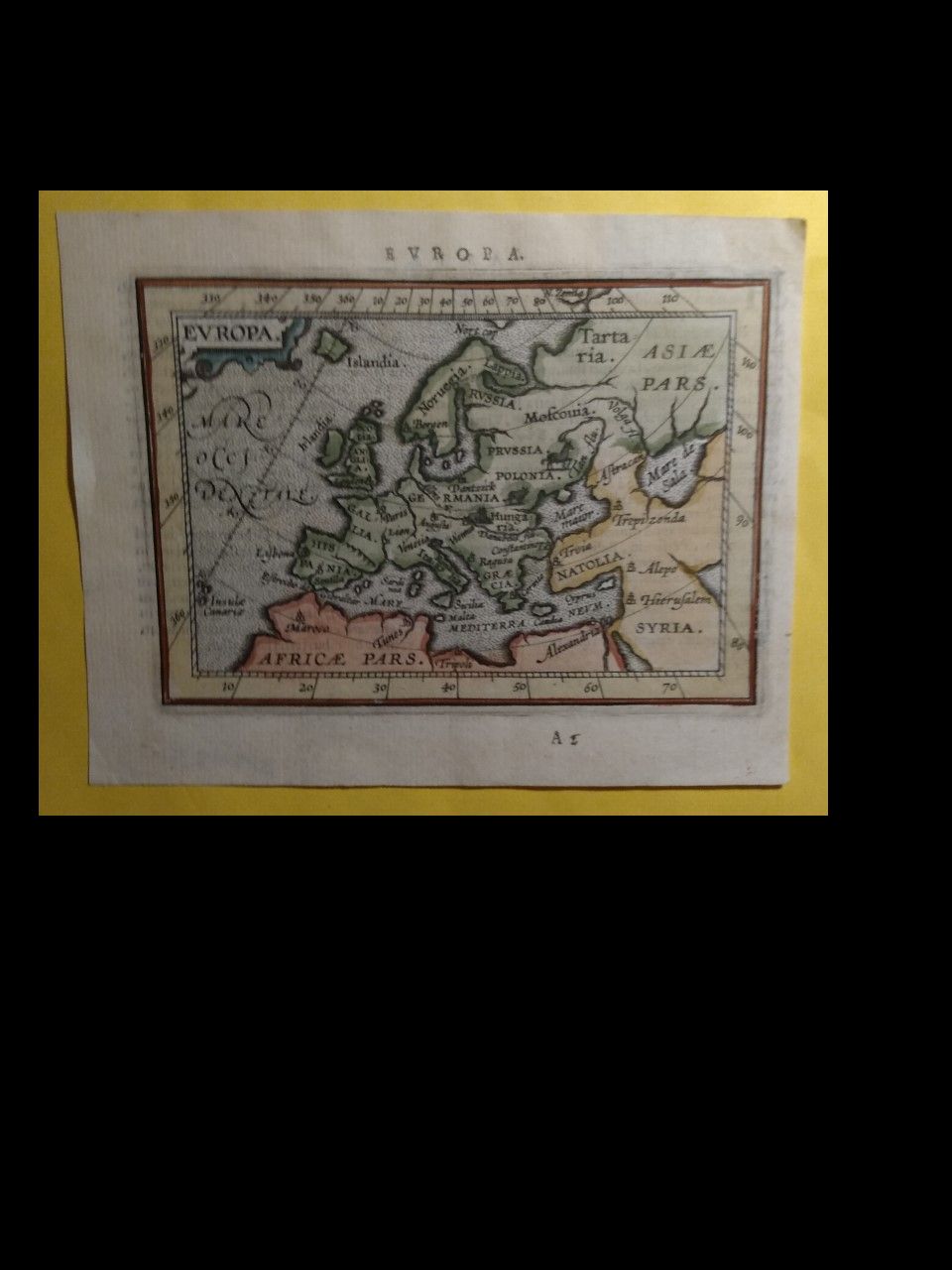 Lot of 3 Miniature Maps by Ortelius Abraham Ortelius - Cartographer ...