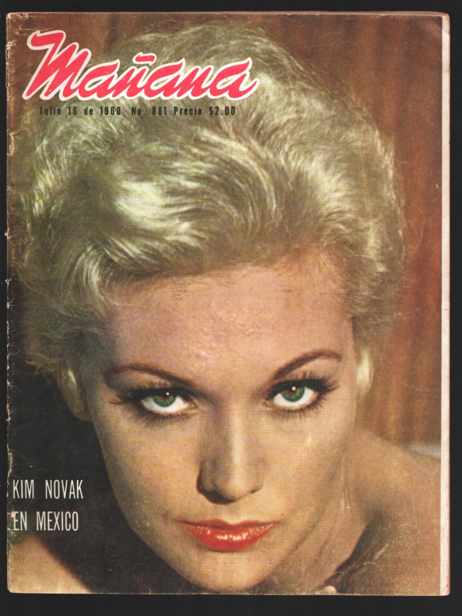 Manana 7/16/1969-Kim Novak photo cover-Mexican movie magazine-Photos ...