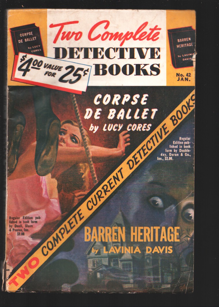 Two Complete Detective 1/1947-George Gross hanging cover-'corpse De ...