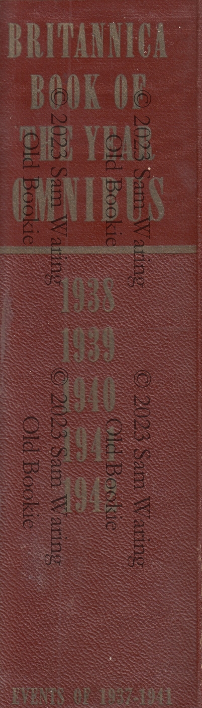 1942 Britannica book of the year omnibus by Yust, Walter: F Hardcover ...