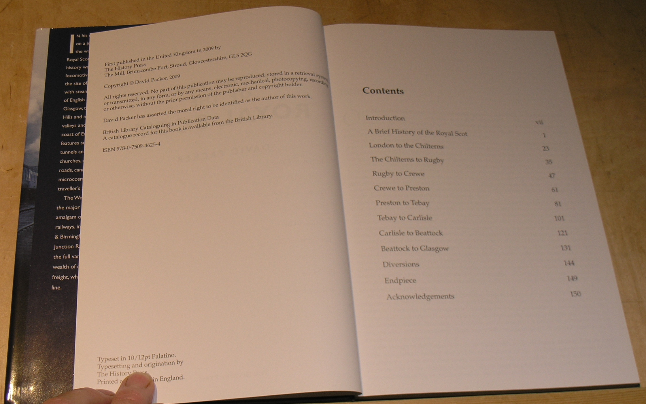 On the Trail of the Royal Scot. by Packer. David.: Very Good Hardcover ...