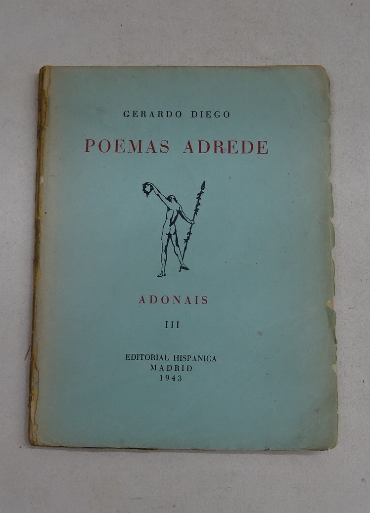 POEMAS ADREDE. by DIEGO, Gerardo | Librería J. Cintas
