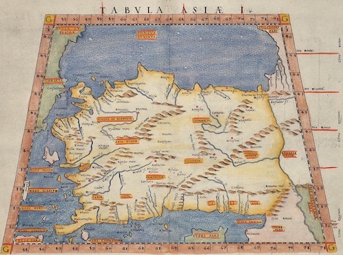 Tabula Asiae I Ptolemy/ Ruscelli Claudius ( 1500 - 1566 ) Maps | Barnebys