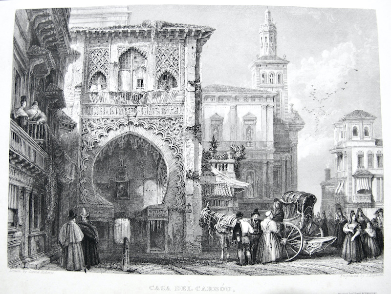 Granada - Casa del Carbou by ROBERTS, David - España / Spain: (1834 ...