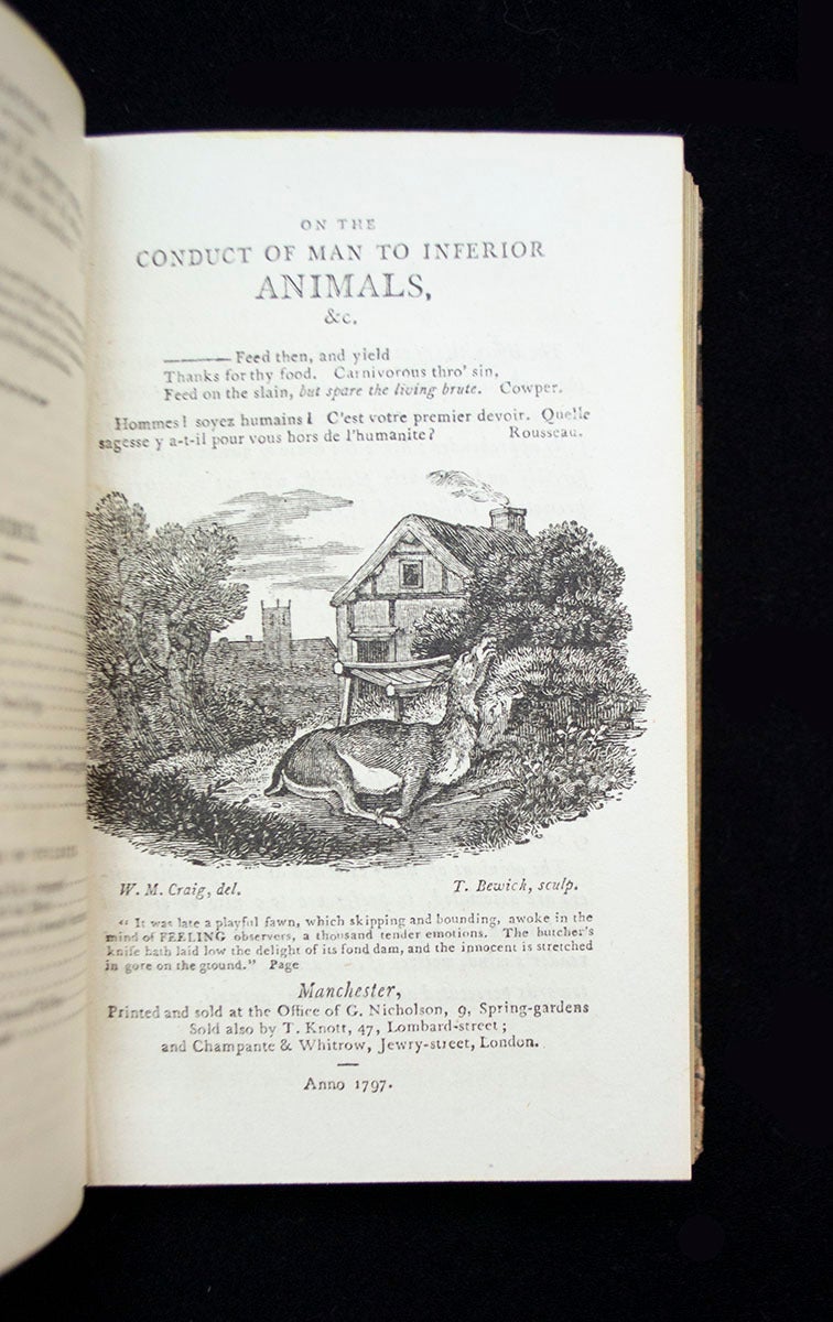 On the Conduct of Man to Inferior Animals, &c [Within] The Literary ...