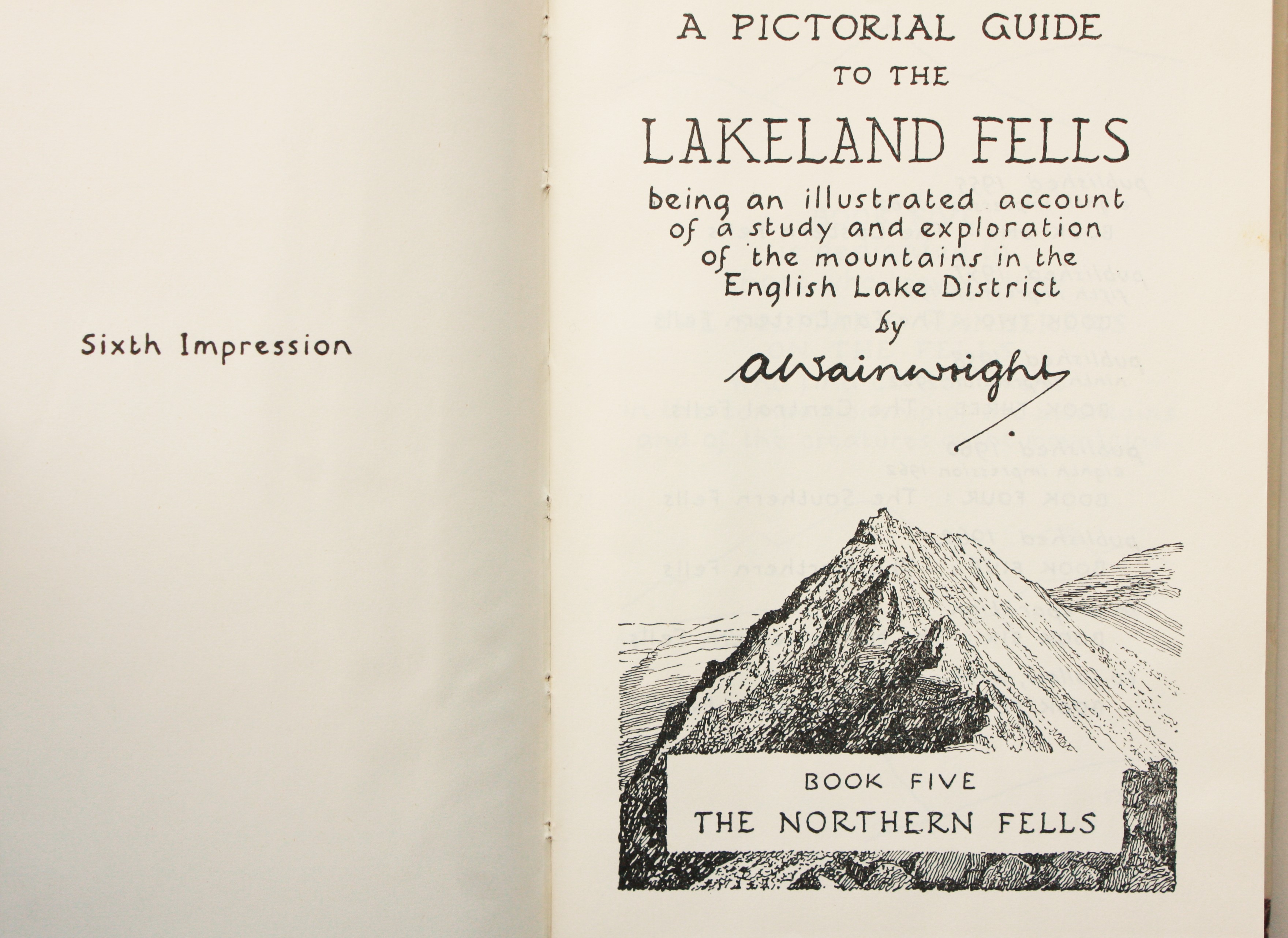 The Northern Fells (Book Five of A Pictorial Guide to The Lakeland ...