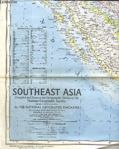 Carte : Southeast Asia by Grosvenor Melville Bell: Map | Le-Livre Carte : Southeast Asia by Grosvenor Melville Bell: Map | Le-Livre