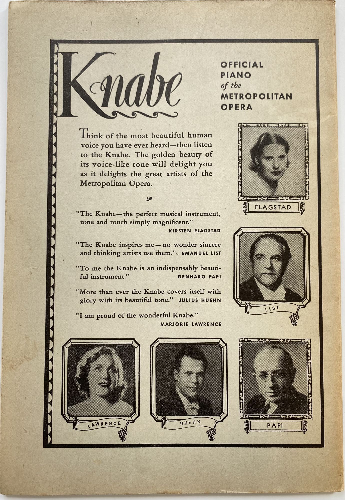 Lohengrin, Opera in Three Acts; Metropolitan Opera House Grand Opera ...