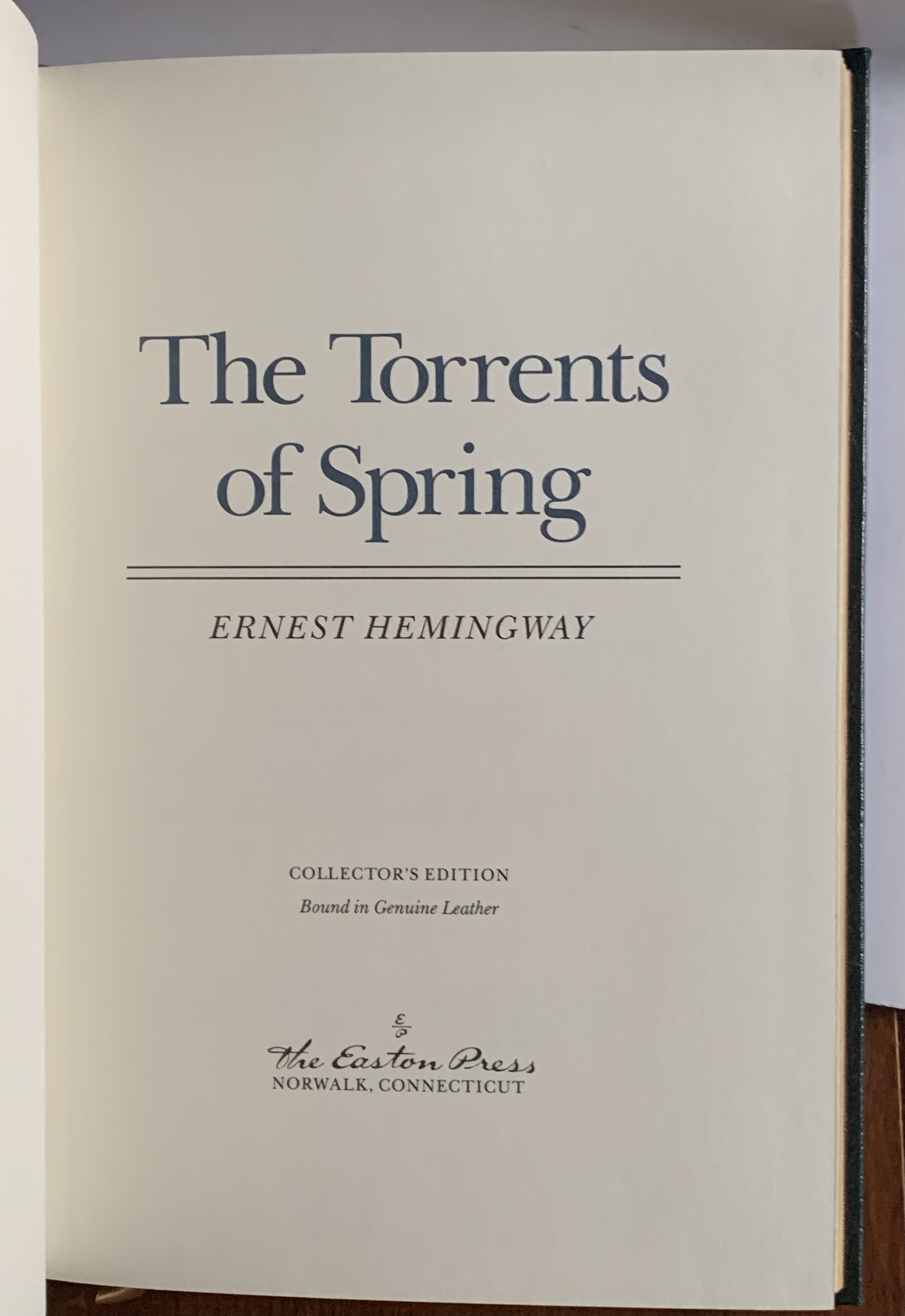 The Torrents Of Spring **GORGEOUS EASTON PRESS FIRST EDITION** by ...