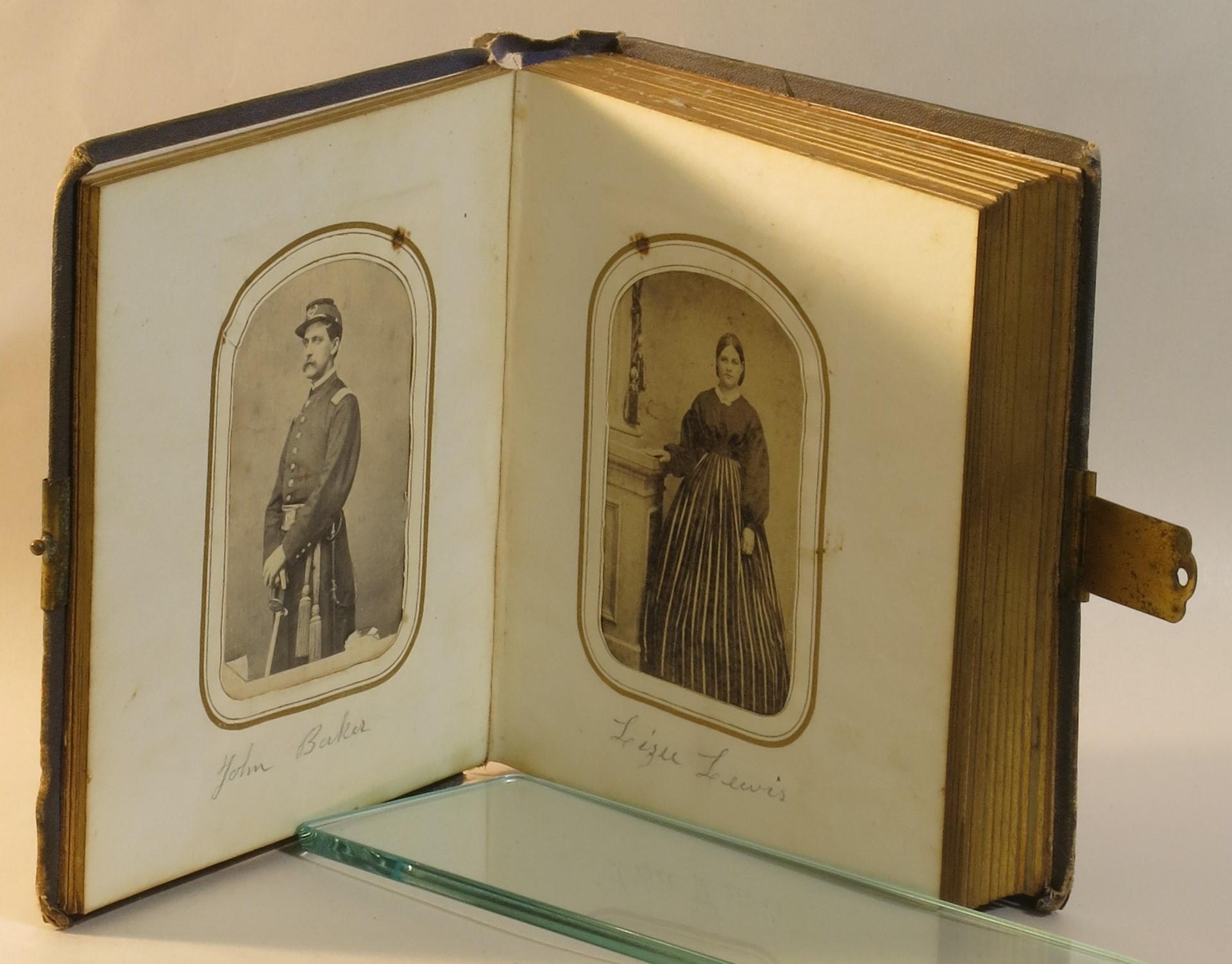 Photograph Album (20 CDVs and 10 tintypes): W.E. Shaw (CDV), M. M. Shaw ...