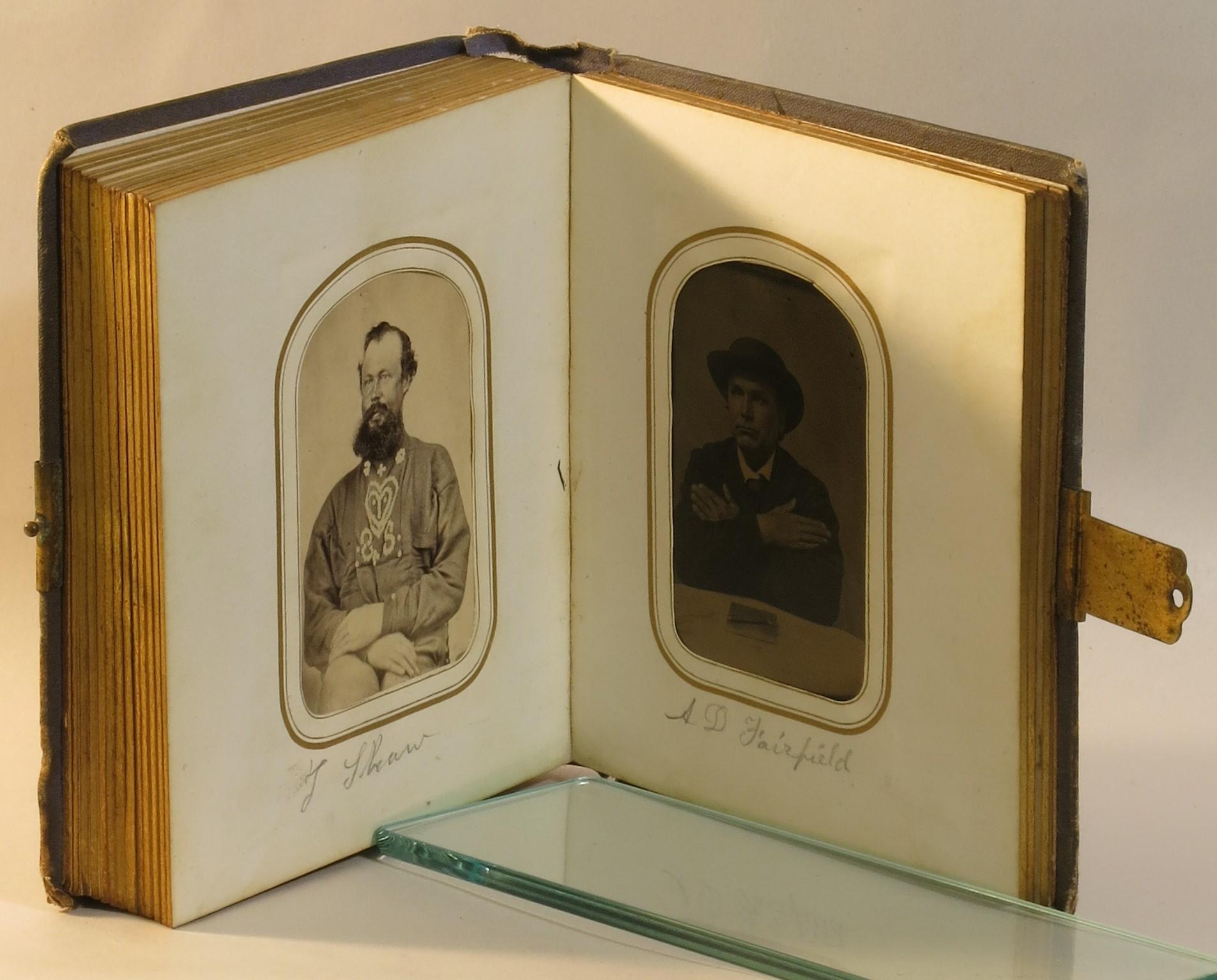 Photograph Album (20 CDVs and 10 tintypes): W.E. Shaw (CDV), M. M. Shaw ...