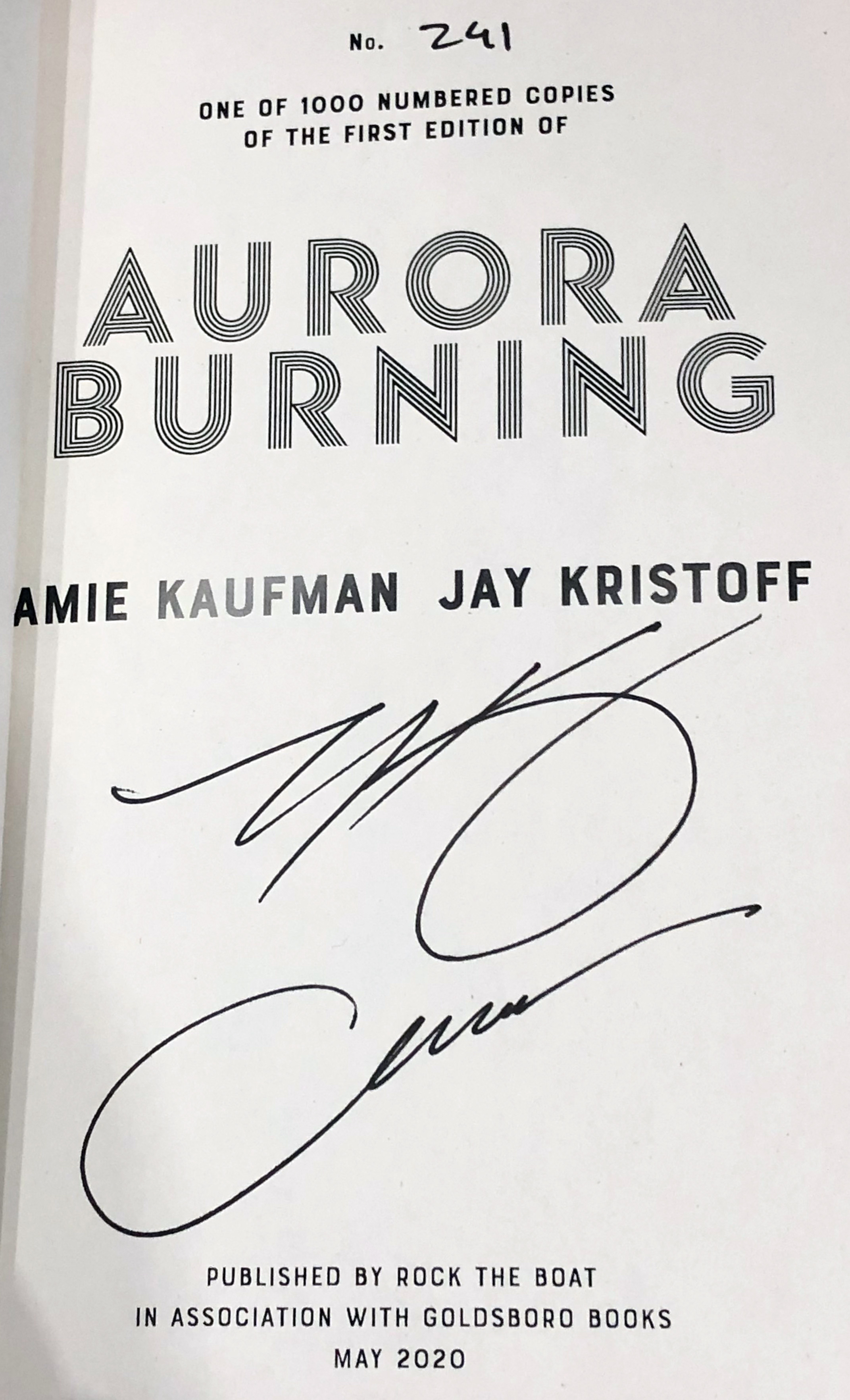 Aurora Burning (Book 2 - The Aurora Cycle_0.2) - Goldsboro SIGNED ...