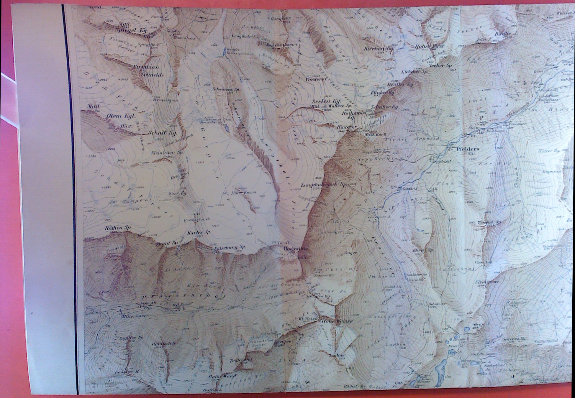 Oetzthal & Stubai. 1 . 50 000. LANDKARTE. Lithographische Karte. BLATT ...