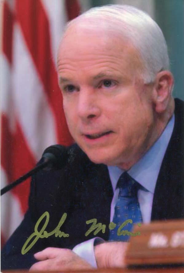 John McCain Autograph | signed photograph by McCain, John: Signed by ...