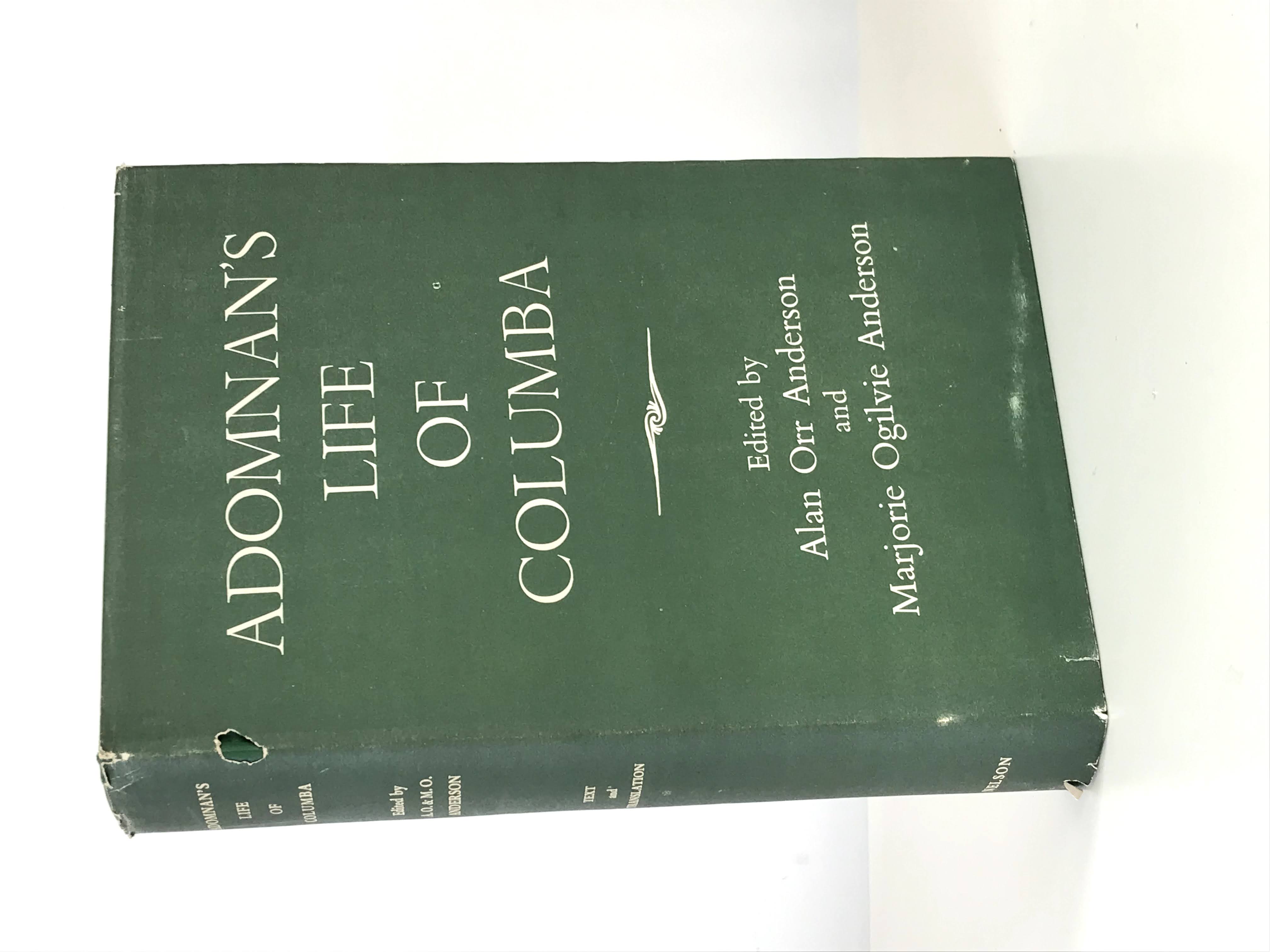 Adomnan's Life of Columba by Adomnan, Alan Orr Anderson, Marjorie ...