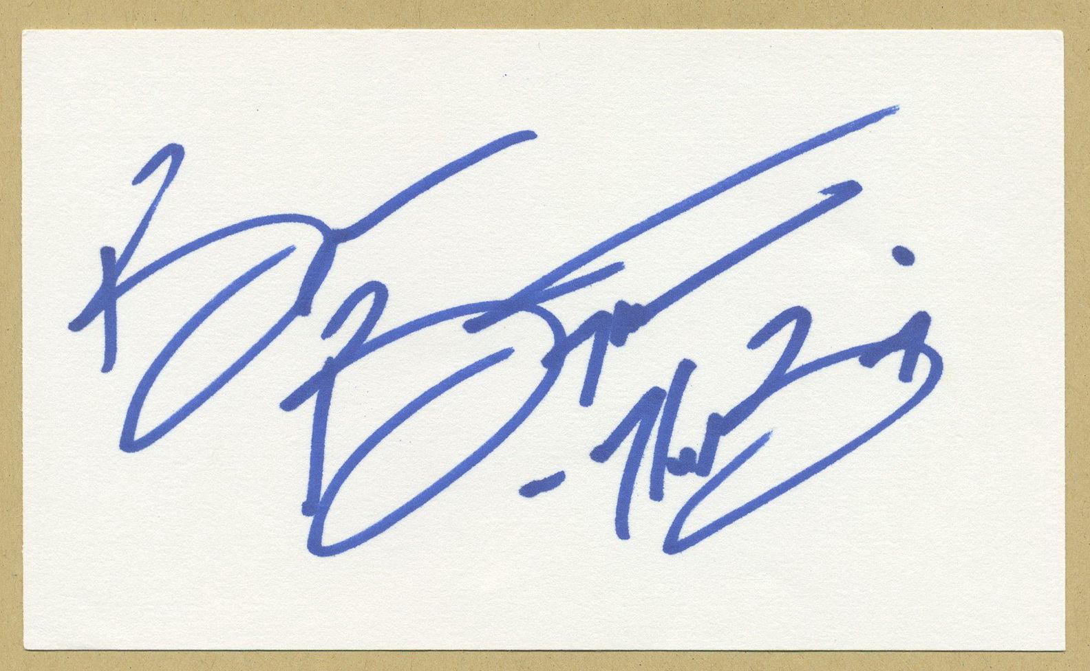 Brian Bosworth - Actor & football player - Signed card + Photo - 80s de ...