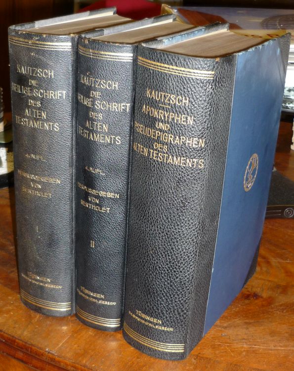 Die Heilige Schrift des Alten Testaments. übersetzt von E. Kautzsch ...
