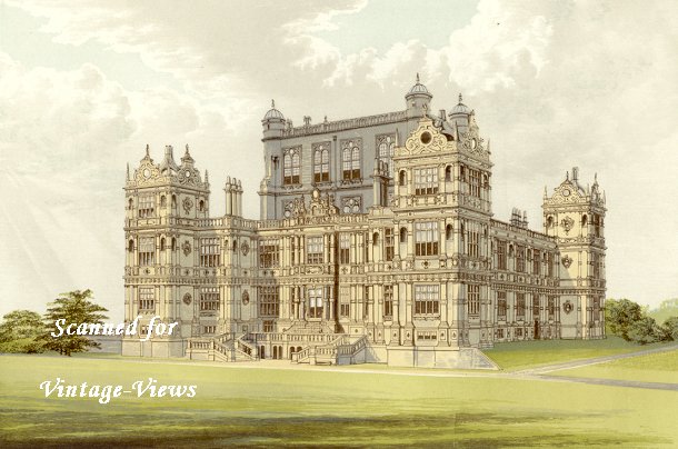 Wollaton Hall Nottingham England - 1880 F.O. Morris Color Print: Art ...