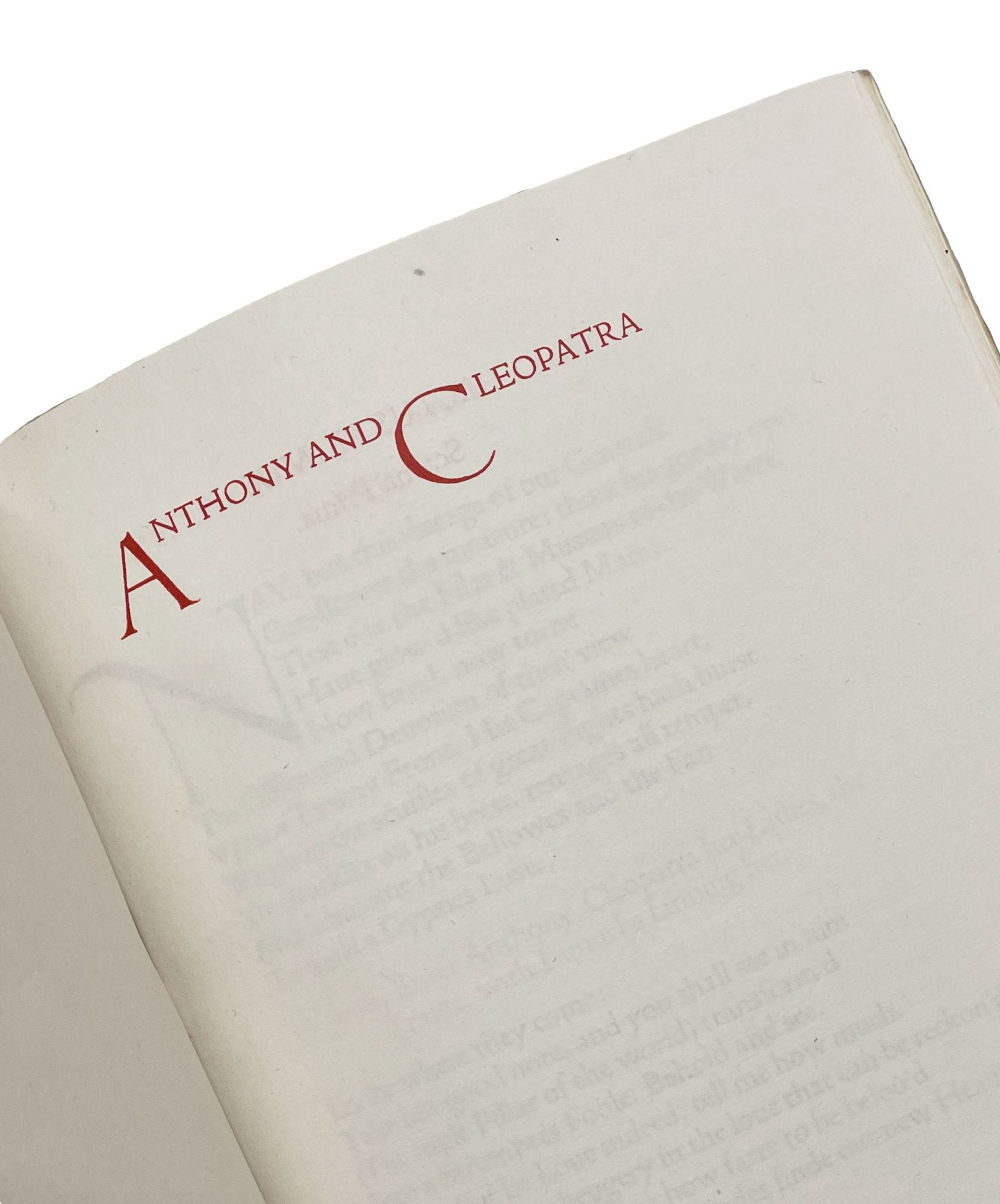 The Tragedie of Anthony and Cleopatra by Shakespeare, William; Cobden ...