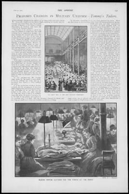 1900 LONDON Army Clothing Department Pimlico Great Hall Winter Uniforms ...