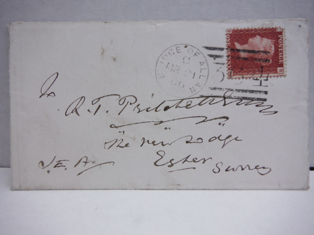 1866 SIR JAMES EDWARD ALEXANDER SIGNED ENVELOPE by James Edward ...