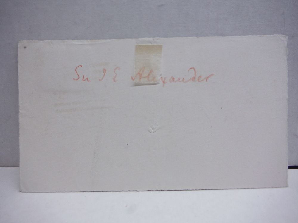 1866 SIR JAMES EDWARD ALEXANDER SIGNED ENVELOPE by James Edward ...