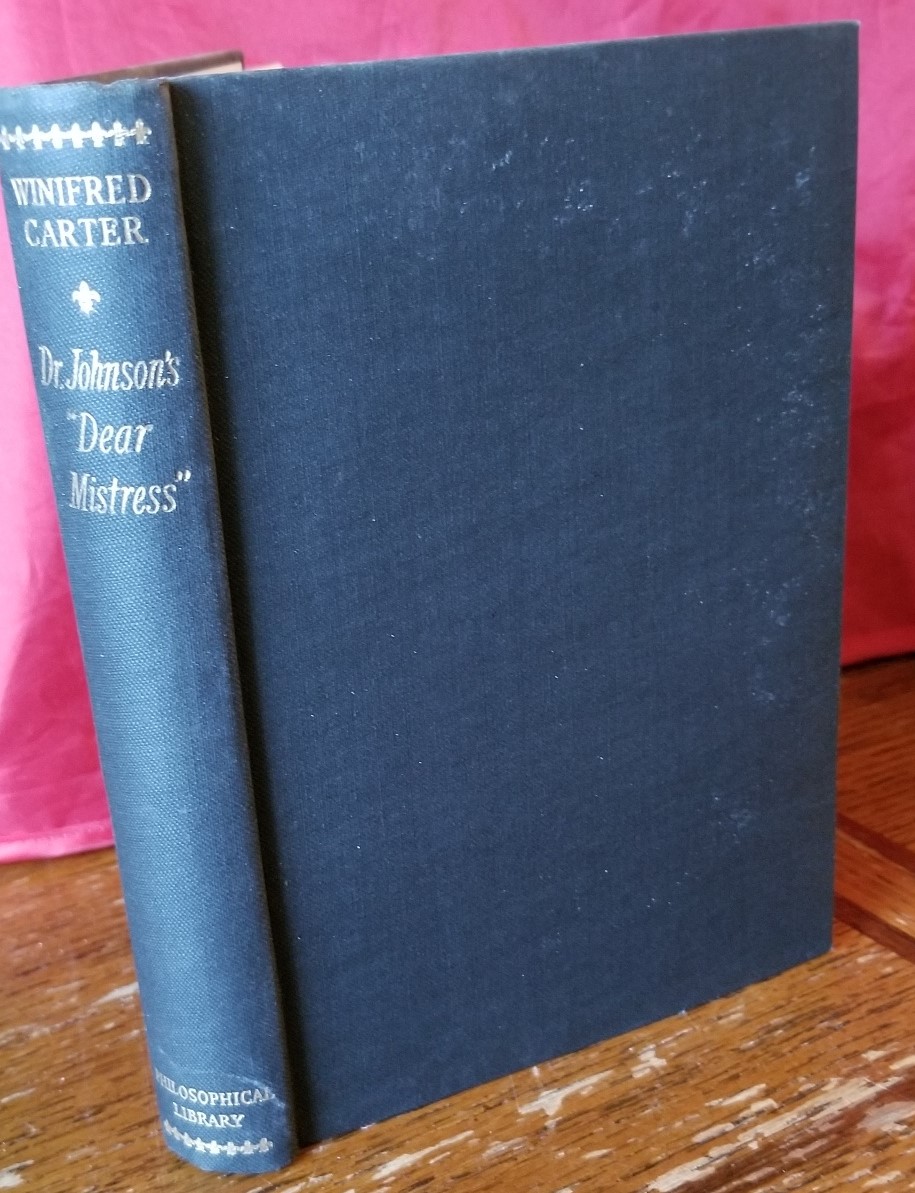 Dr. Johnson's 'Dear Mistress' by Carter, Winifred: Near Fine Hardcover ...