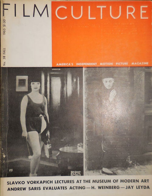 Film Culture No. 38 by Film - Mekas, Jonas, Editor (Andrew Sarris ...