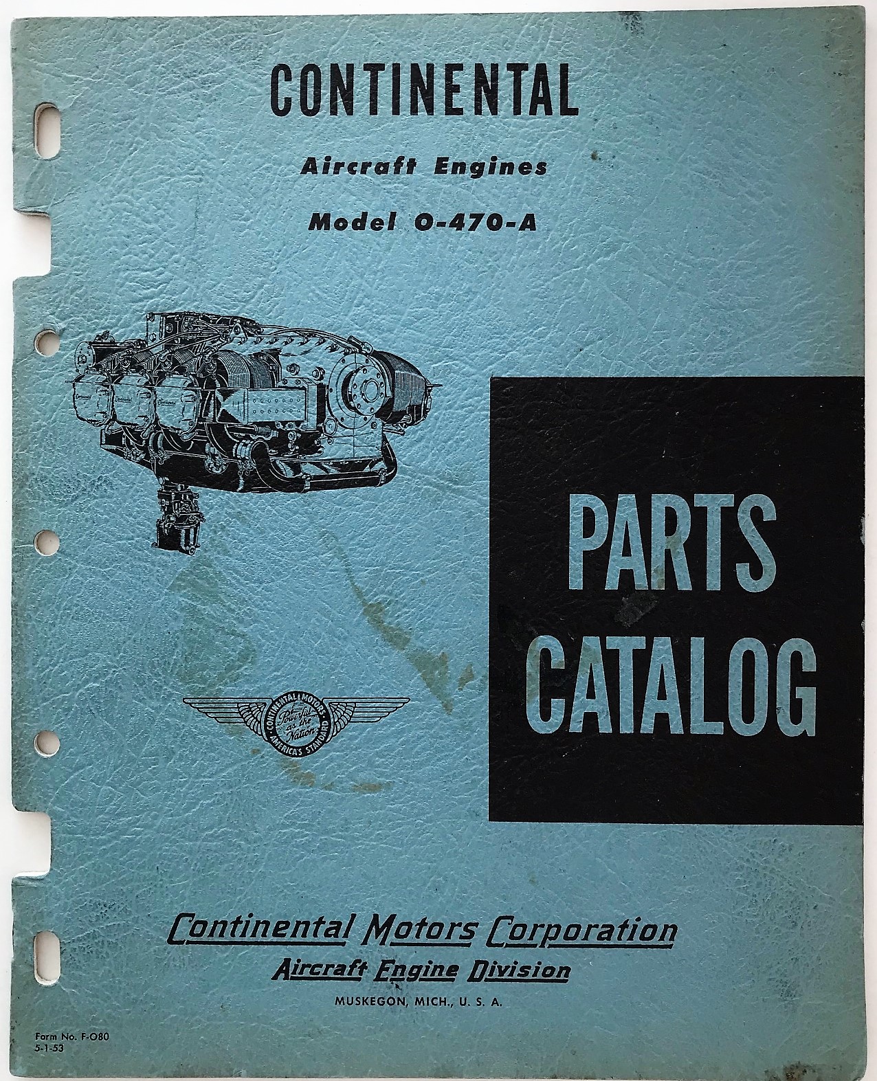 Continental Aircraft Engines Model O-470-A, 46% OFF