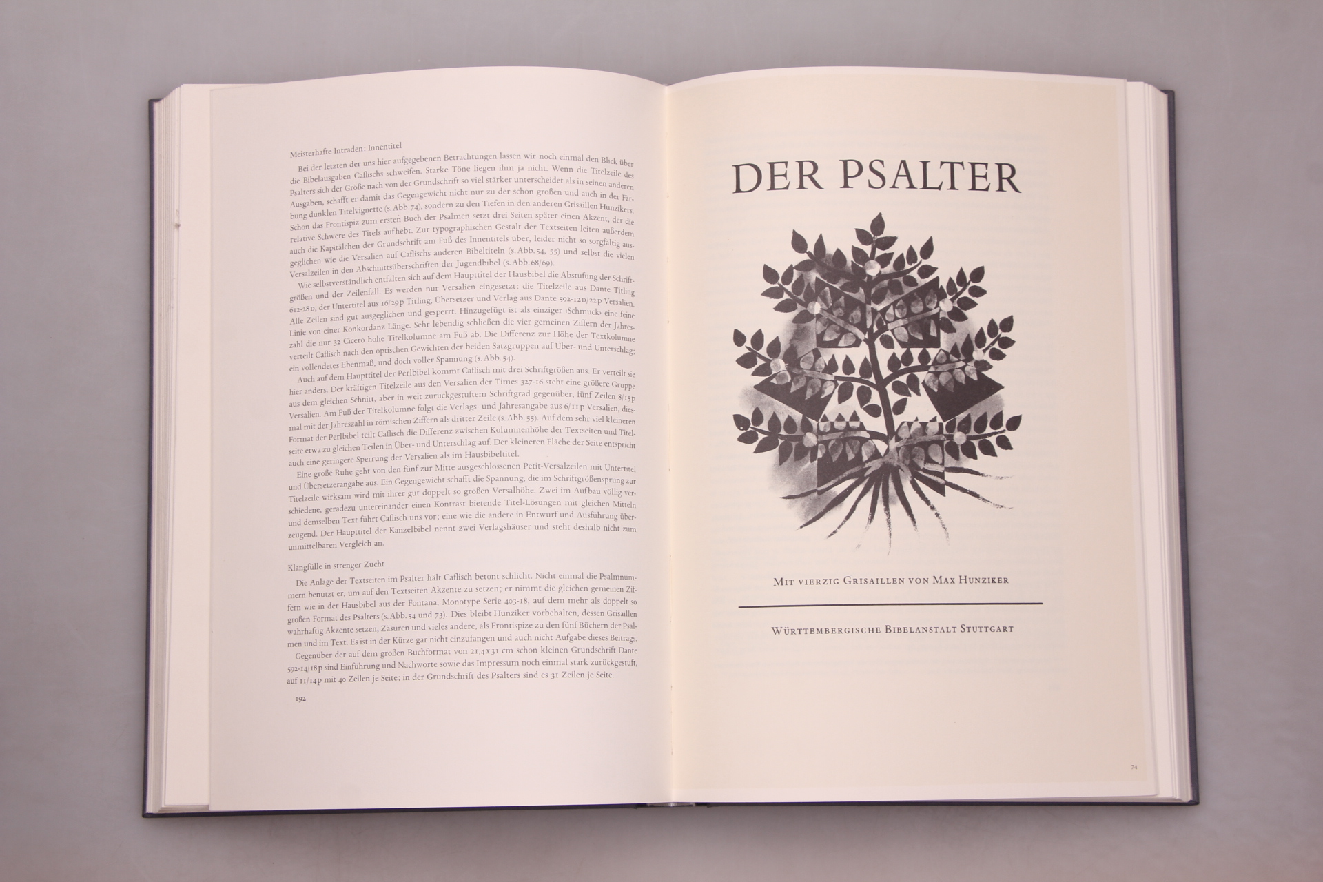 TYPOGRAPHIA PRACTICA. Arbeiten aus vier Jahrzehnten de Caflisch, Max ...