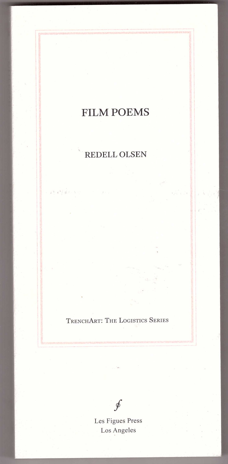 Film Poems by Olsen, Redell: Fine Soft cover (2014) 1st Edition ...