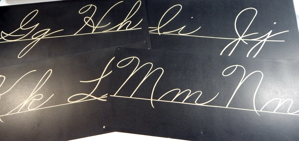 Classroom Alphanumeric Cards by Palmer Method of Handwriting: Near fine ...