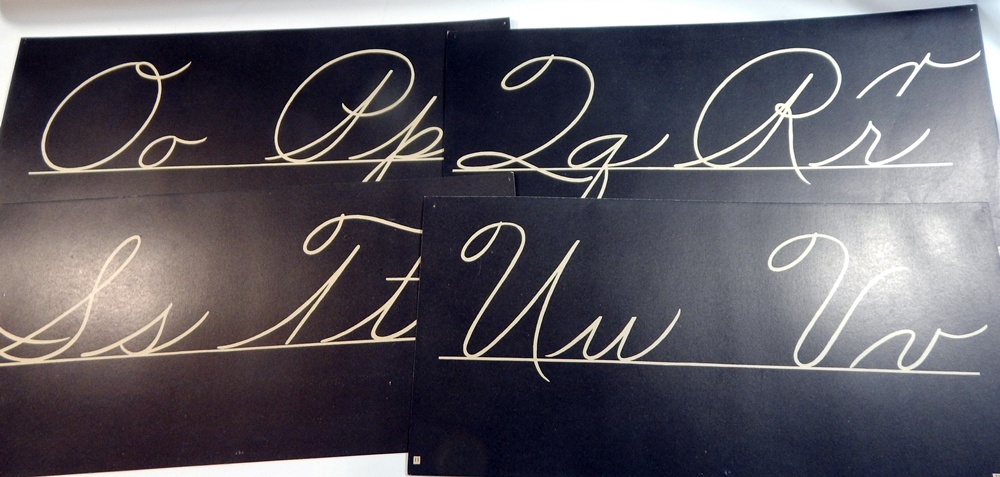 Classroom Alphanumeric Cards by Palmer Method of Handwriting: Near fine ...