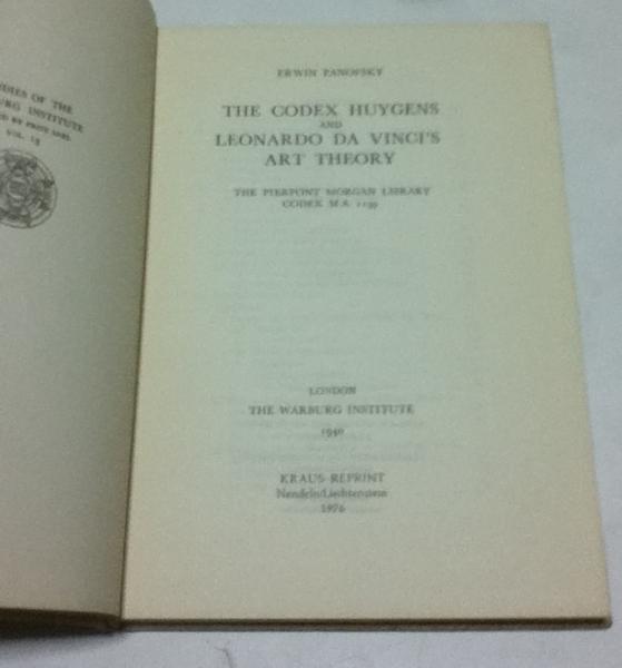 The Codex Huygens and Leonardo da Vinci's art theory: the Pierpont ...