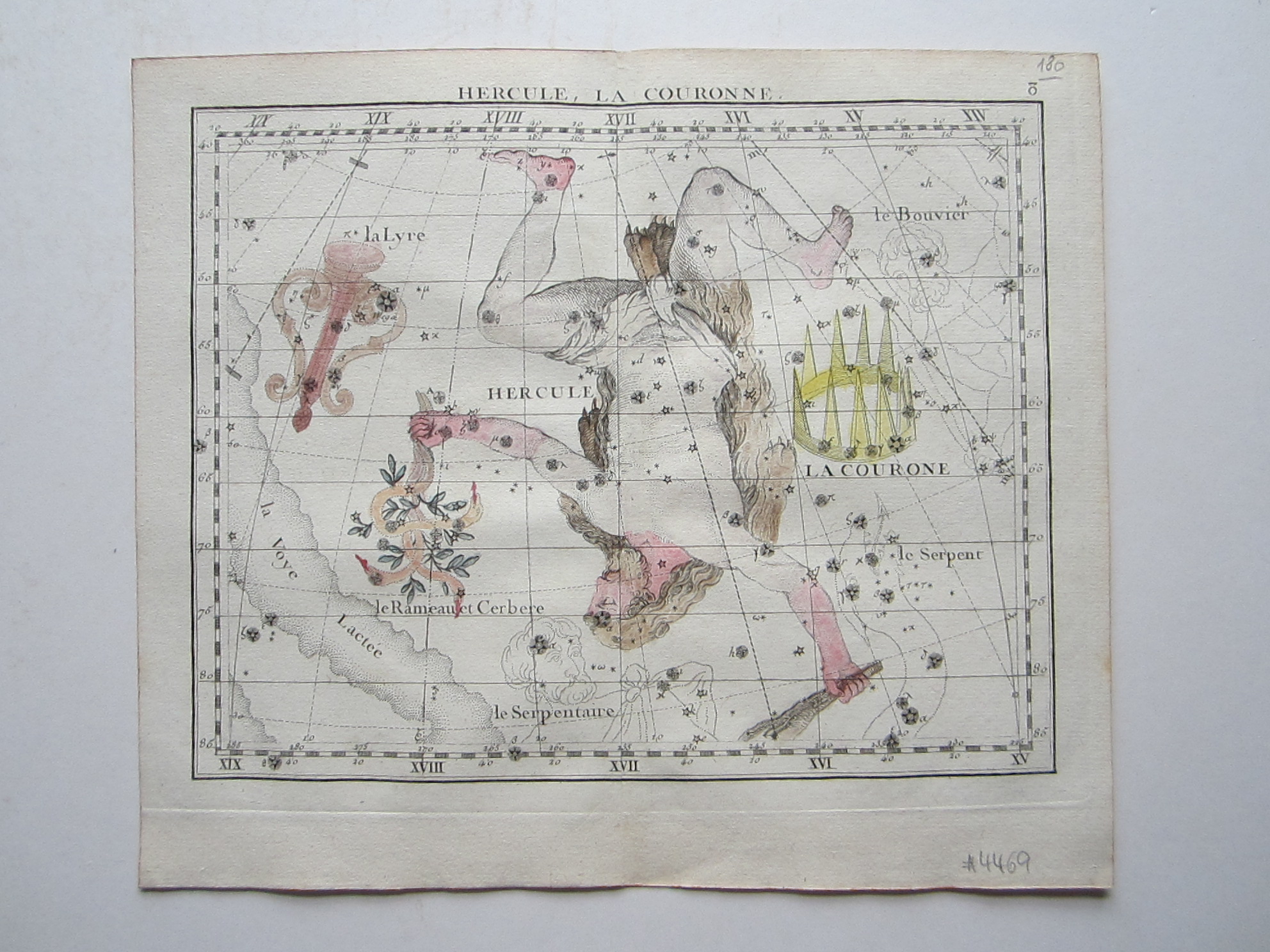 Hercule, La Couronne. Hercules, Crown. by Flamsteed, John (1646 1719 ...