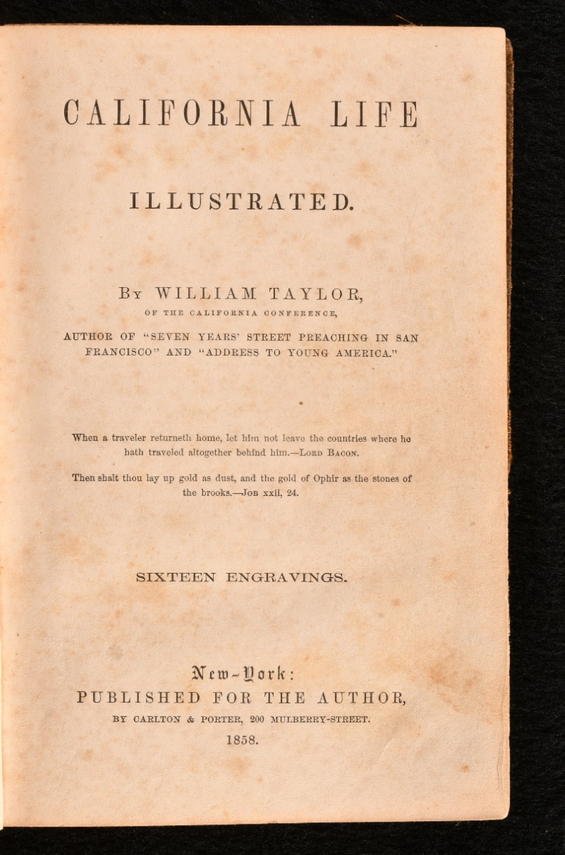California Life Illustrated by William Taylor: Good Cloth (1858) First ...