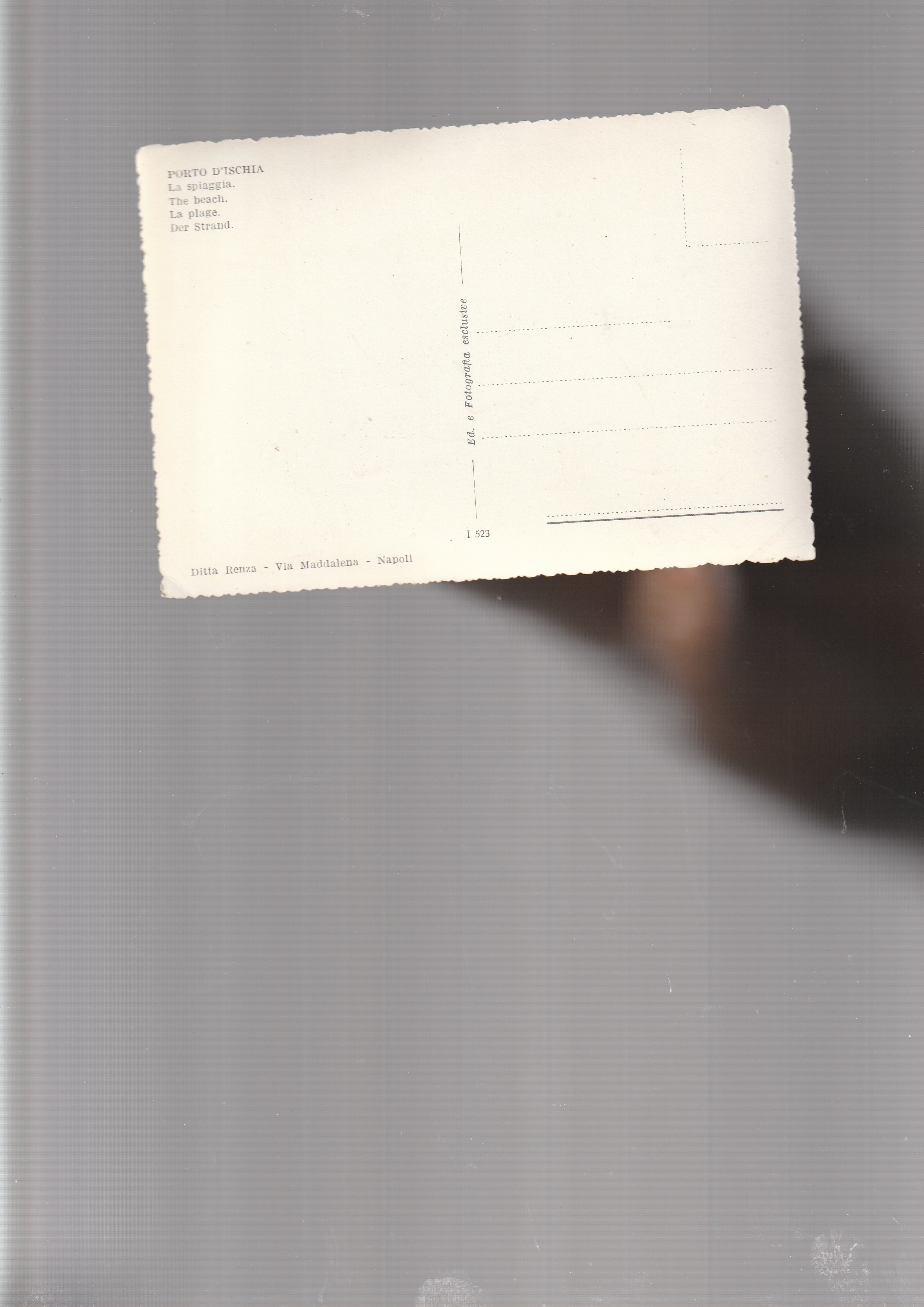 PORTO D'ISCHIA. La spiaggia. The beach. La plage. Der Strand. [Post ...