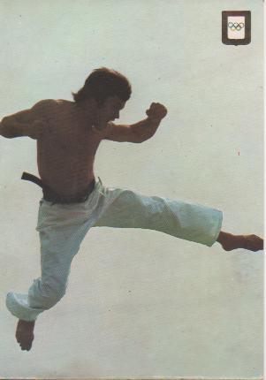 Postal E05571: Serie Karate, Tobi-Geri von Varios: Manuskript ...