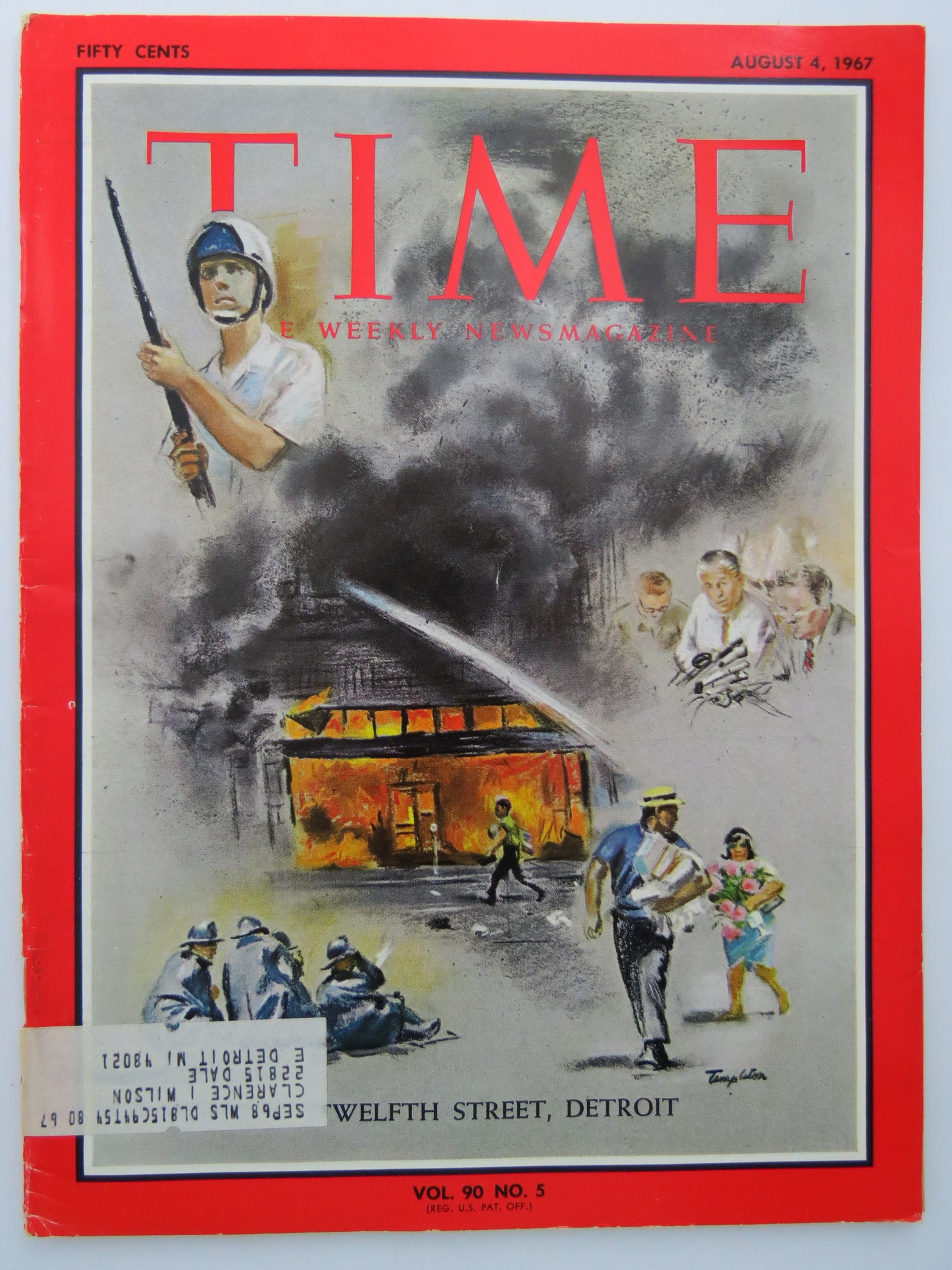 TIME MAGAZINE, AUGUST 4, 1967 (TWELFTH STREET, DETROIT): (1900 ...