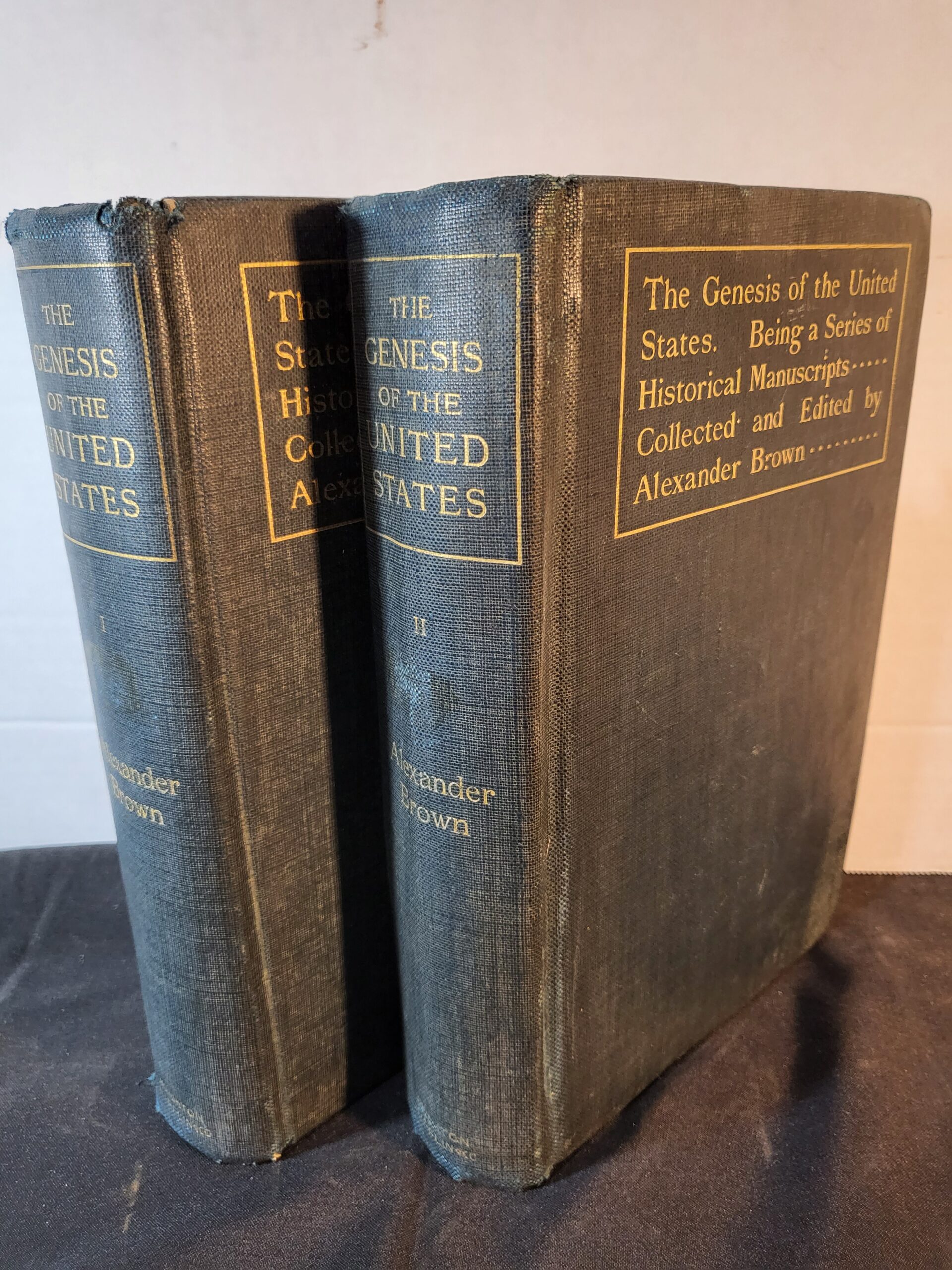 The Genesis of the United States 2 volumes complete rare 1890 by ...