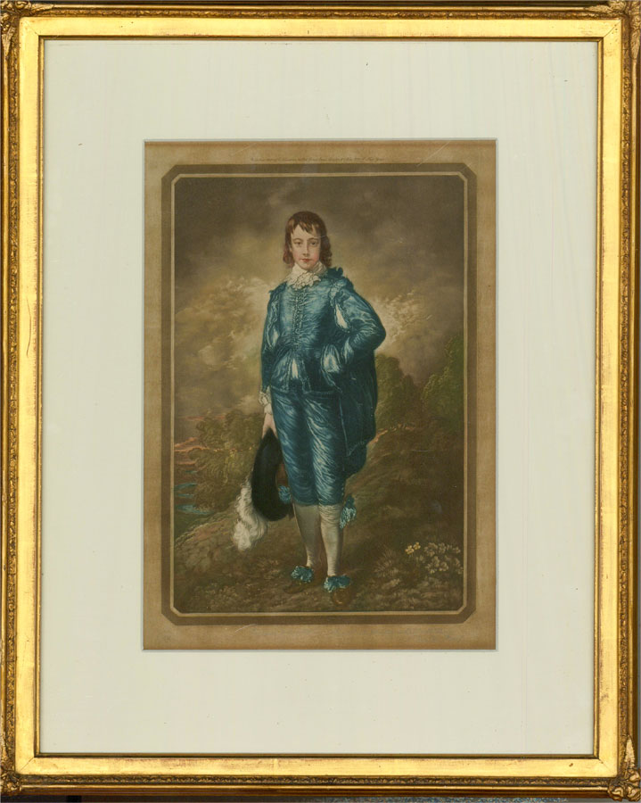 Charles Bird (1856-1916) after Gainsborough - 1909 Mezzotint, The Blue ...