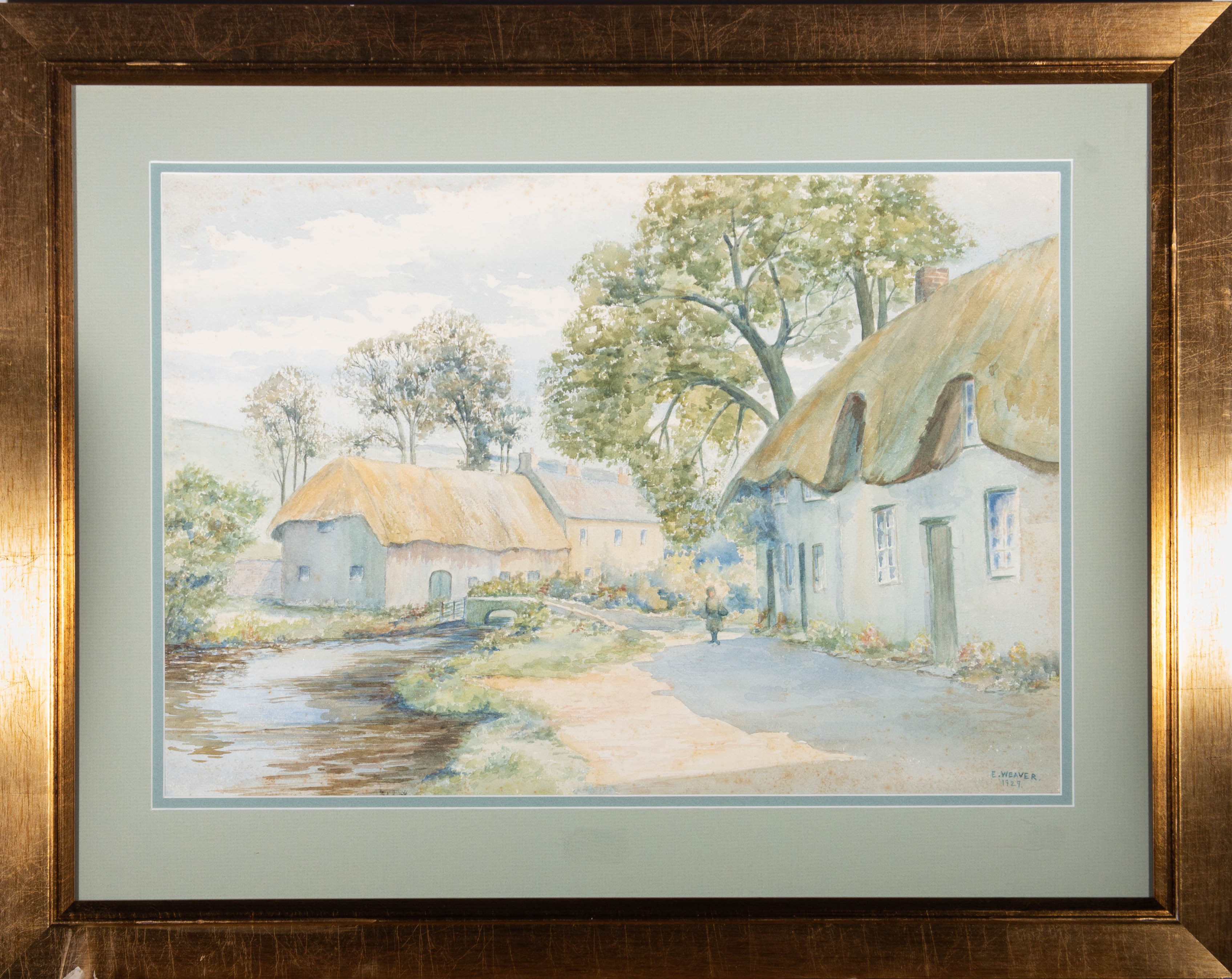 Emily Weaver - 1929 Watercolour, Sutton Poyntz by Emily Weaver: (1929 ...