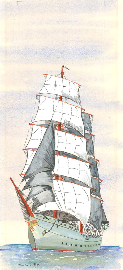 20th Century Gouache - The Gorch Fock: Art / Print / Poster | Sulis ...