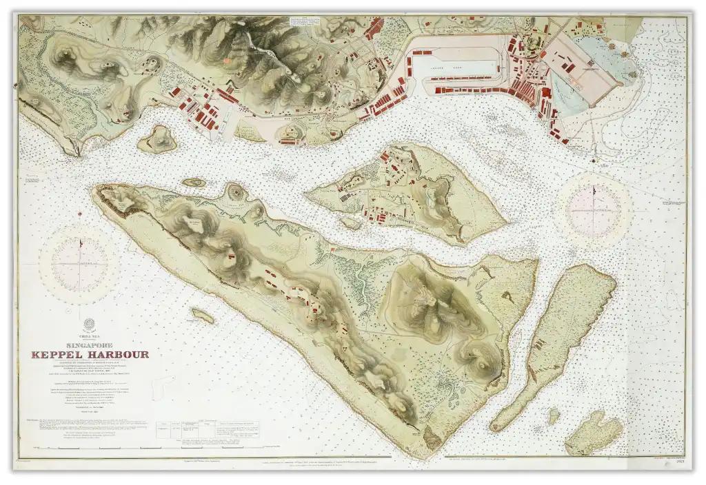 Keppel Harbour Field, Admiral Sir Arthur Mostyn Antique Maps | Barnebys