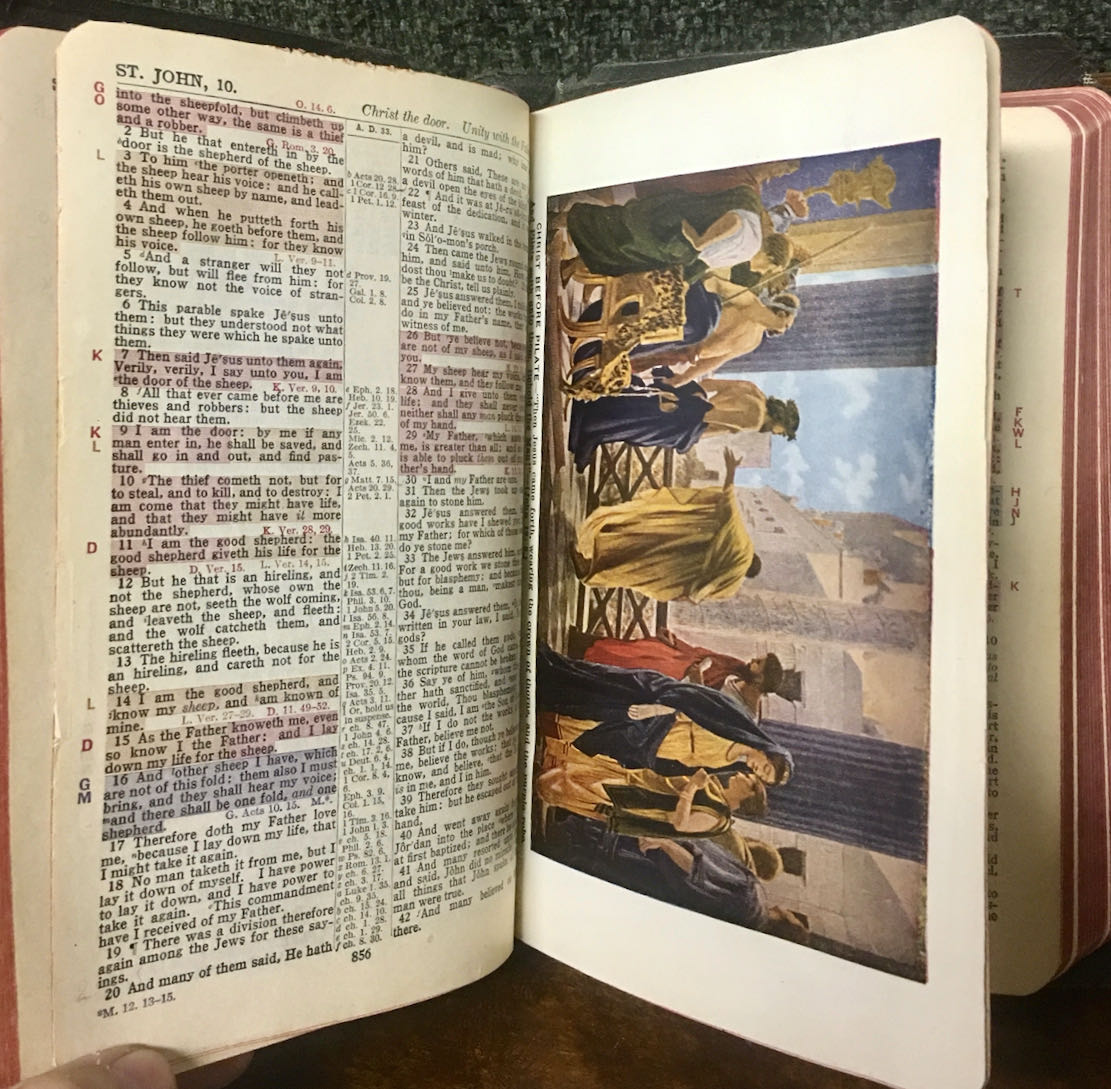 THE MARKED BIBLE, BEING THE KING JAMES OR AUTHORIZED VERSION OF THE OLD ...