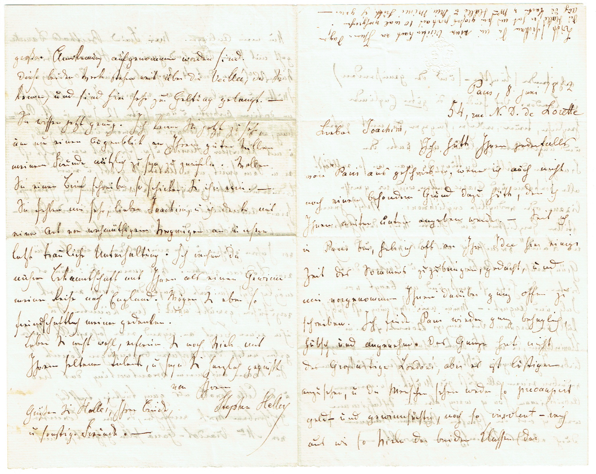 Eigenhändiger Brief mit Unterschrift | Barnebys