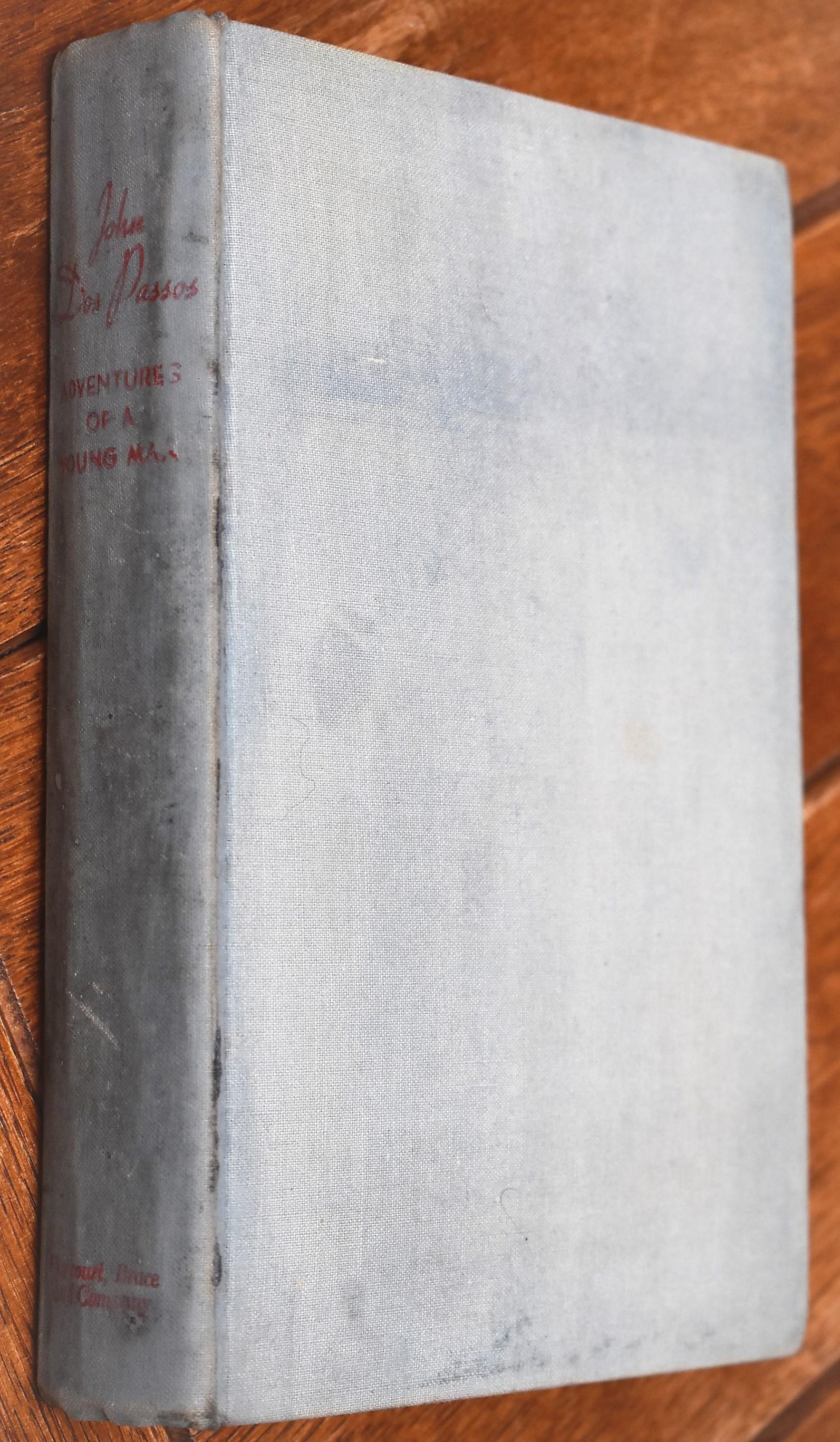 Adventures Of A Young Man by John Dos Passos: Fair Hardcover (1939) 1st ...