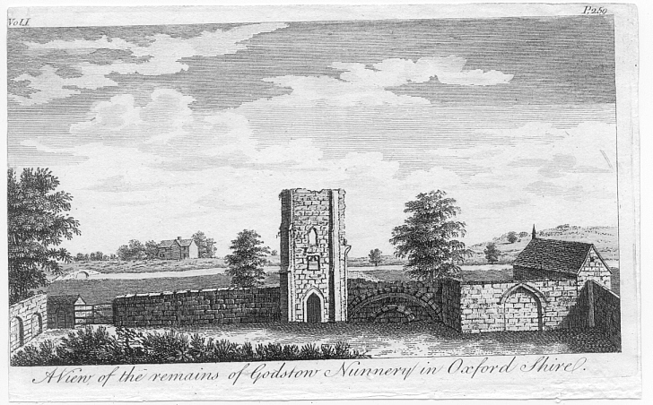 A VIEW OF THE REMAINS OF GODSTOW NUNNERY IN OXFORD SHIRE: Art / Print ...